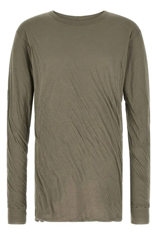 Rick Owens Oversized T-shirt With Draped Construction - Gray