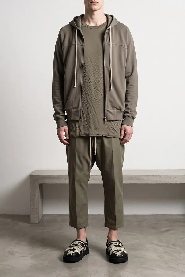 Rick Owens Oversized T-shirt With Draped Construction