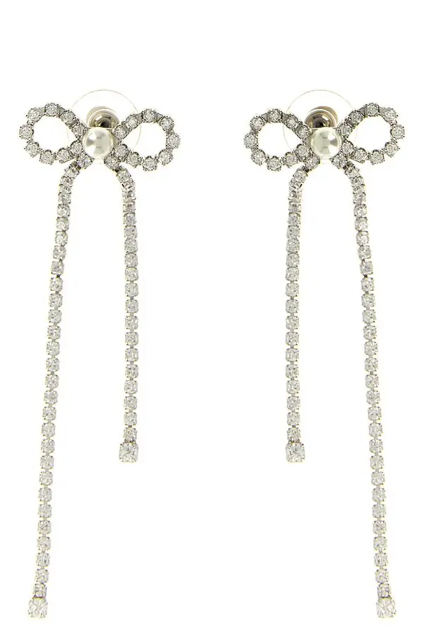 SELF-PORTRAIT Earring With Crystal Fringes
