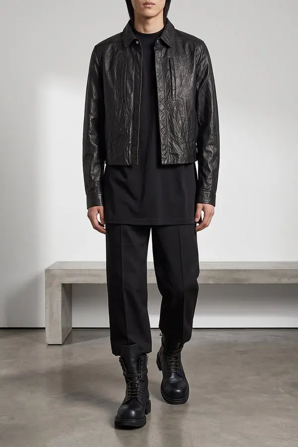 Rick Owens Trousers With Structured Front Crease