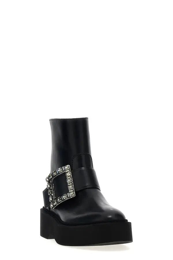 ROGER VIVIER Ankle Boots 'viv Rangers High Stra