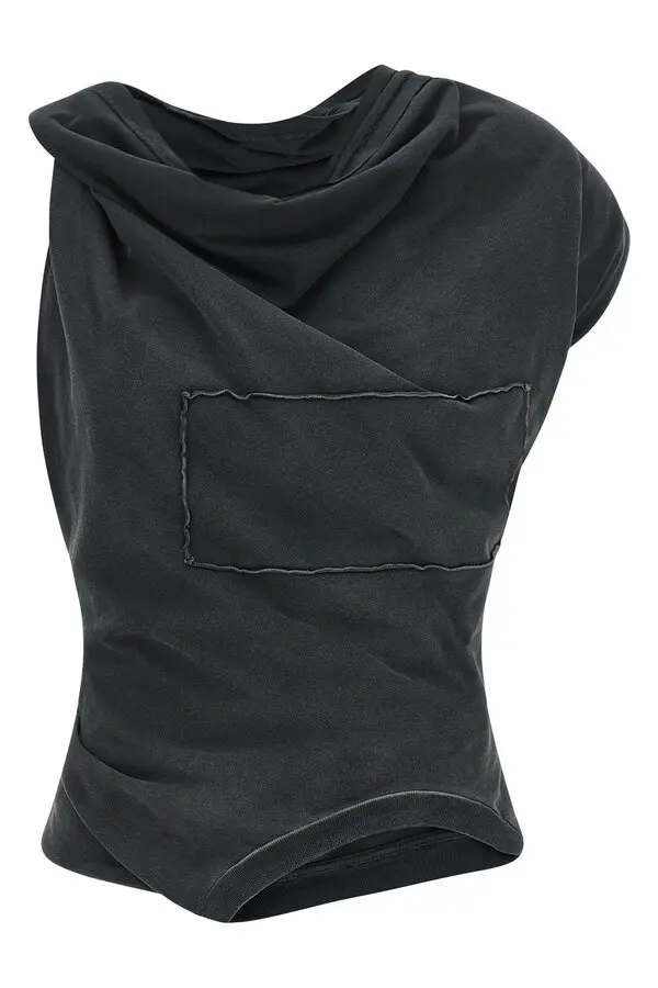 MAISON MARGIELA Upside-down Top - Gray
