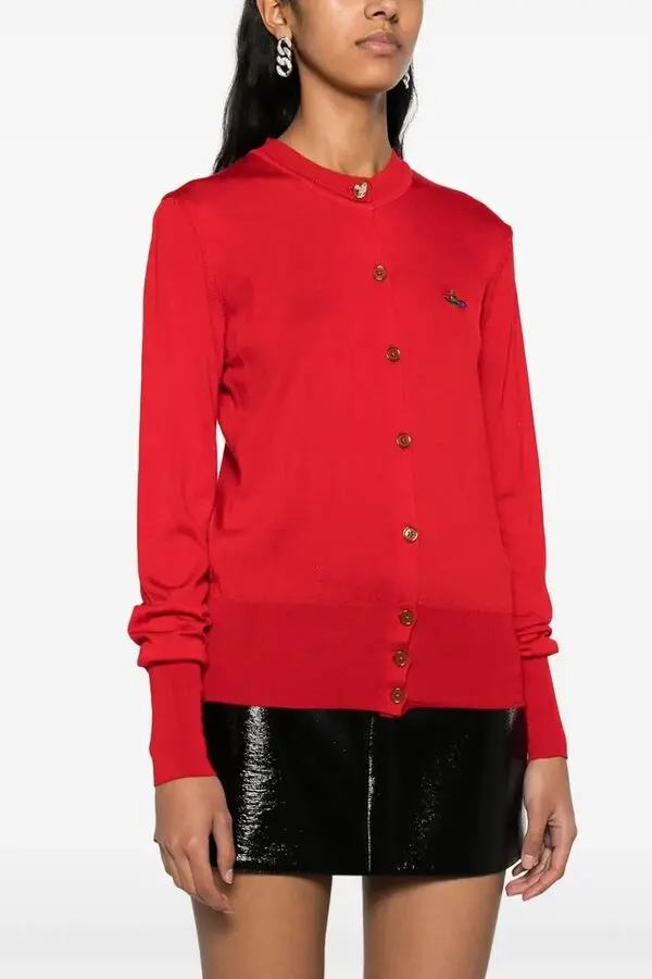 VIVIENNE WESTWOOD Cardigan With Embroide Orb Logo