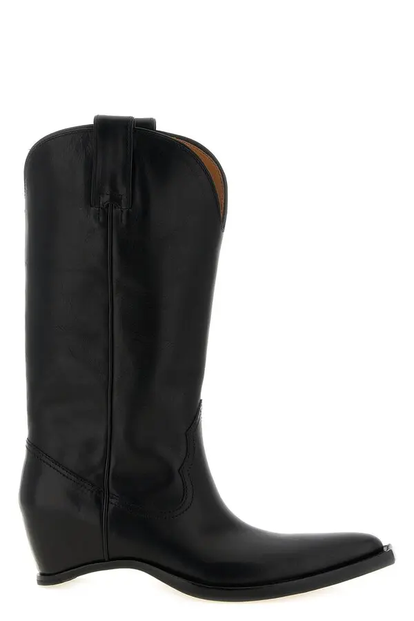MAISON MARGIELA Heel-less Boot With Curved Wedge - Black