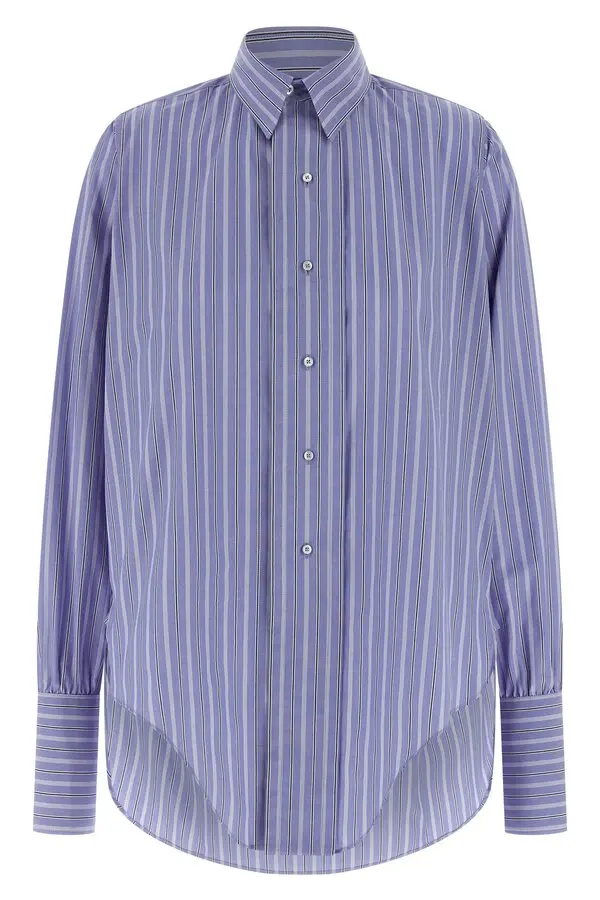 MAISON MARGIELA Shirt 'striped Shirt - Light Blue