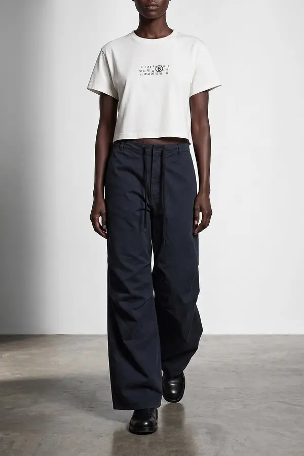 MAISON MARGIELA White Stitch Line' Pants