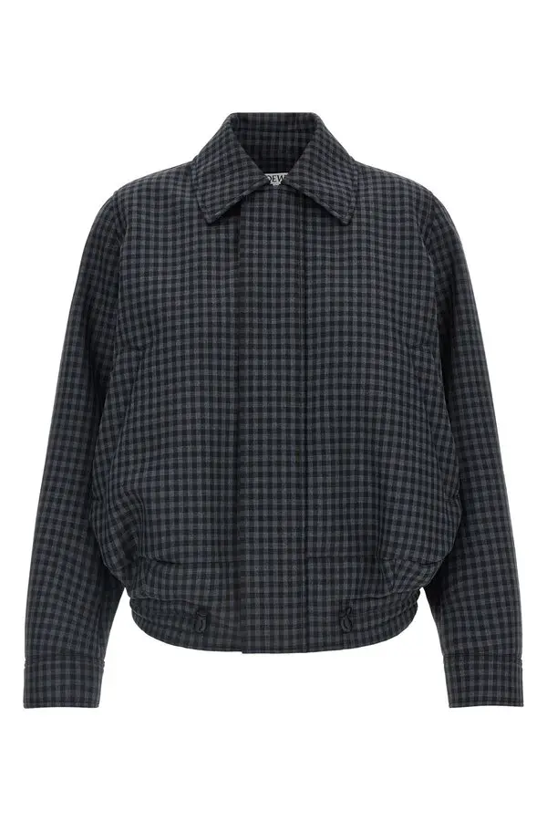 Loewe Checked Jacket - Blue