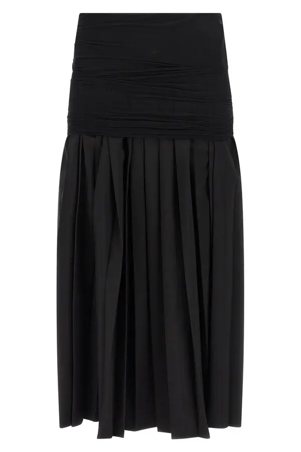 MAISON MARGIELA Skirt Double-layer Construction - Black