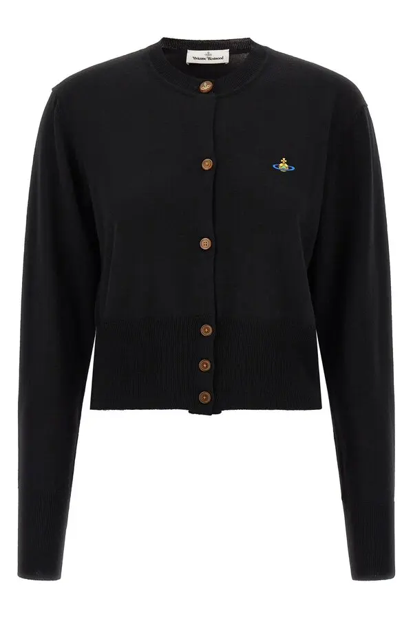 VIVIENNE WESTWOOD Bea Cropped Cardigan - Black