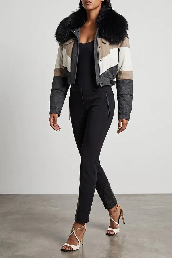 Dsquared2 Couture Ski Bomber With Voluminous Collar