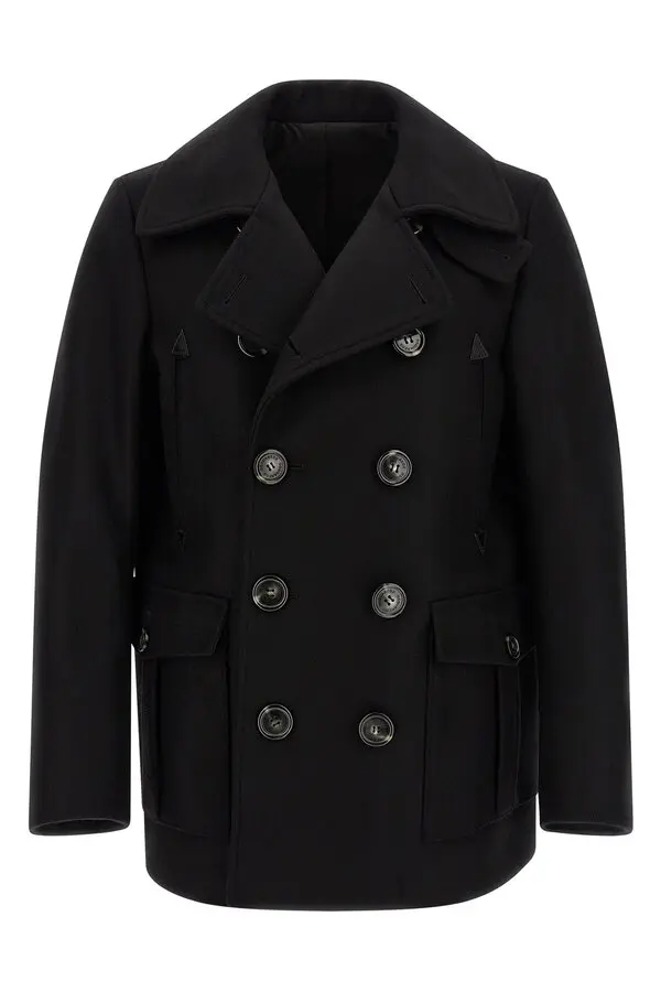 Dsquared2 Double-breasted Coat - Black