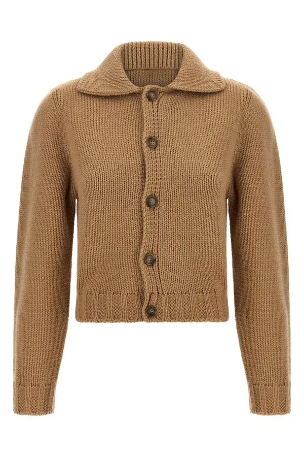 MAISON MARGIELA White Stitch Line Cardigan - Beige