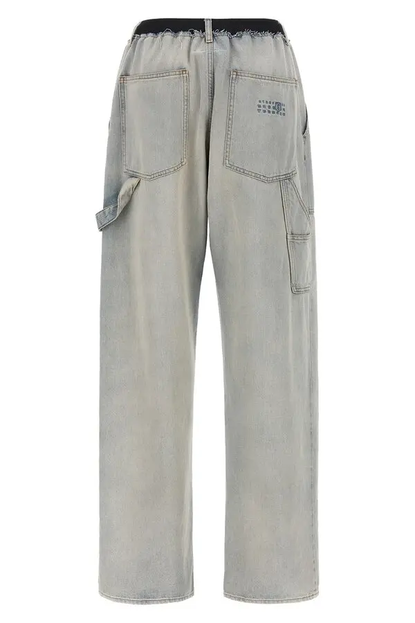 MAISON MARGIELA Numeric Signature' Denim Trousers