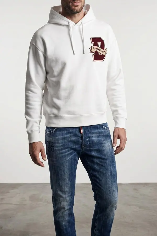 Dsquared2 Hoodie With Varsity Patch