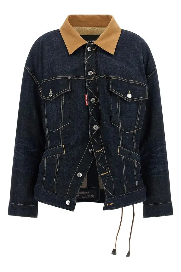 Dsquared2 Wrap Over' Jacket - Blue