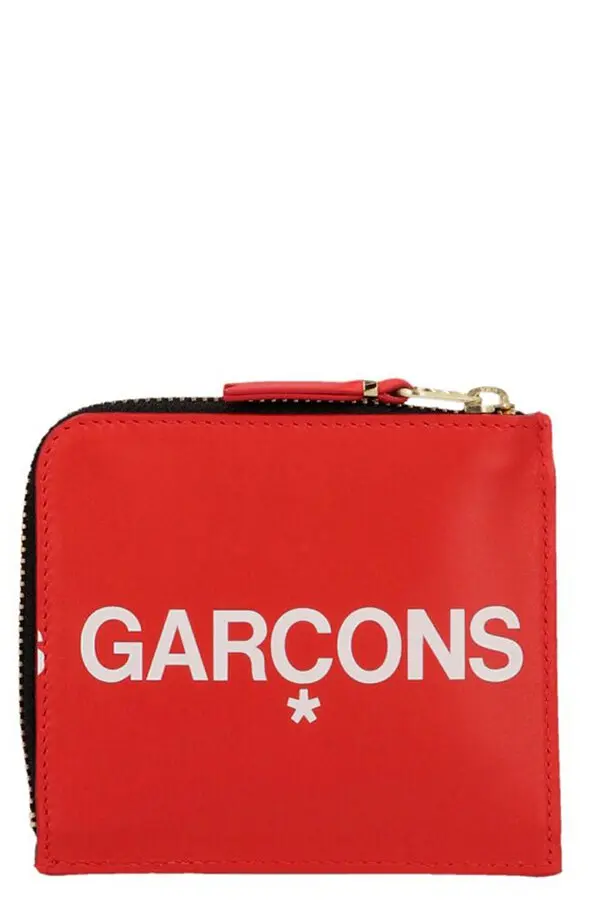 Comme Des Garçons Huge Logo Half Zip' Wallet