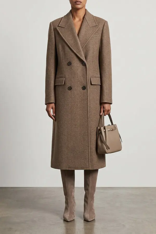 Tory Burch Sartorial Double-breasted Wool Coat