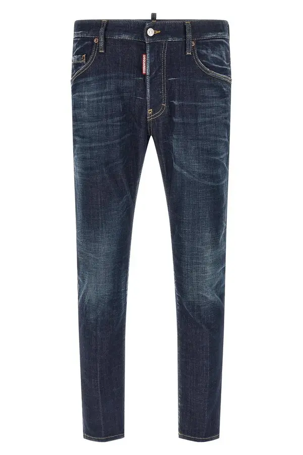 Dsquared2 Jeans With Leather Logo Patch