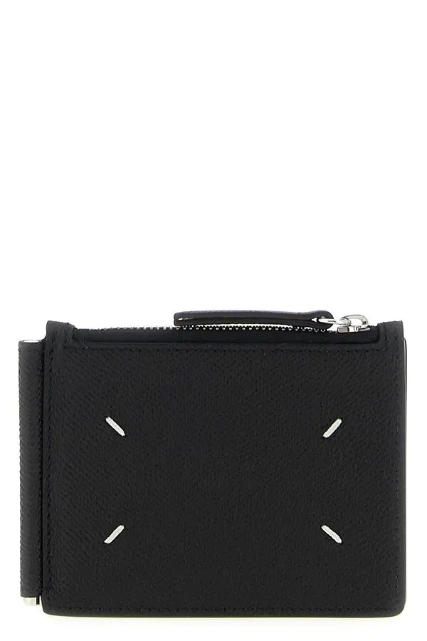 MAISON MARGIELA Leather Wallet With Internal Money Clip