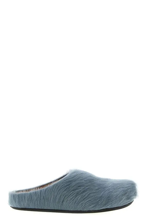 Marni Sabot In Textured Calf Hair