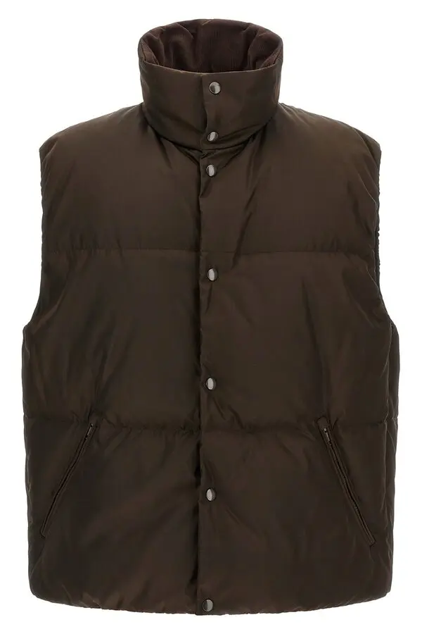 Prada Re-nylon Vest - Brown