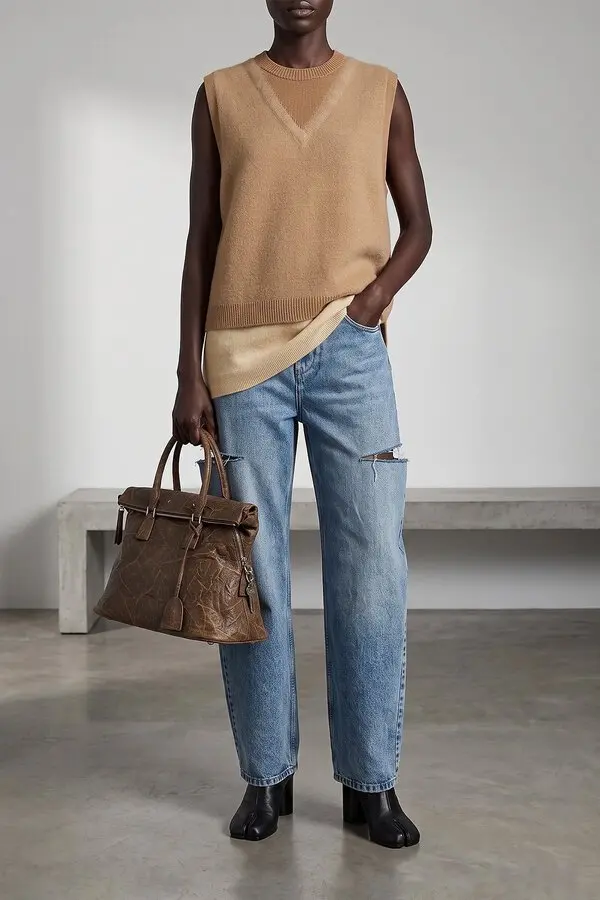 MAISON MARGIELA 5ac Soft' Medium Shoulder Bag - Brown