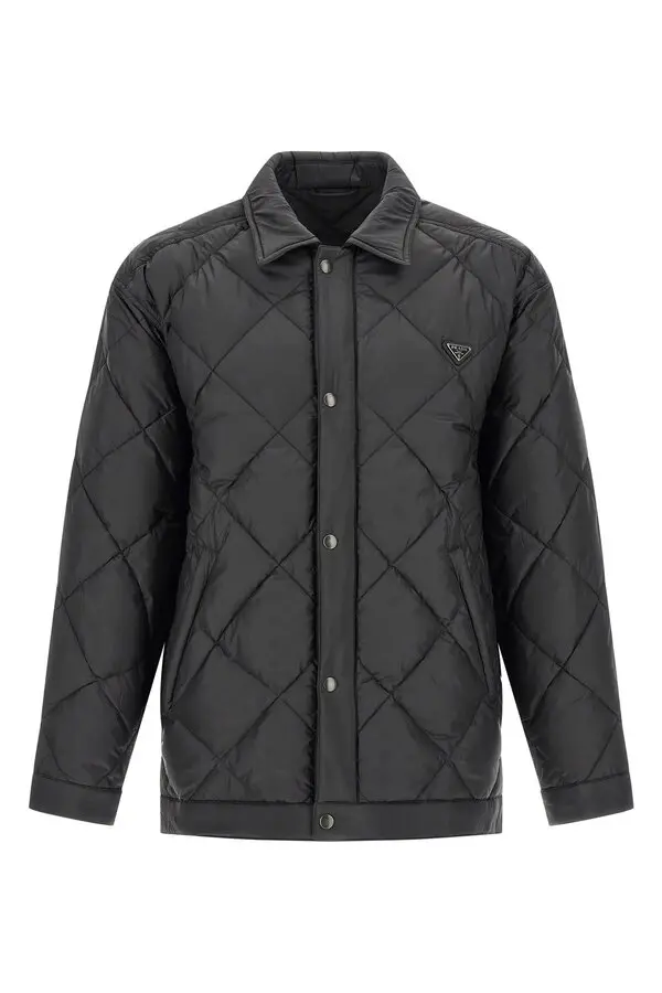 Prada Casual Jacket With Diamond Quilting