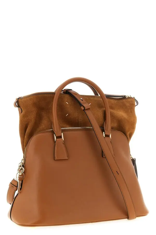 MAISON MARGIELA 5ac Soft Medium Shoulder Bag - Brown