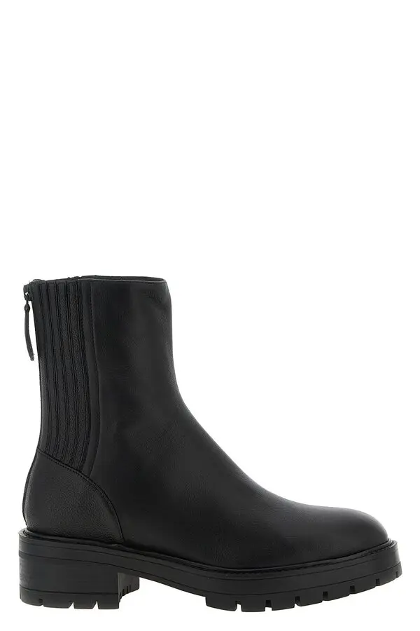 AQUAZZURA Saint Honore Combat Boot' Ankle Boot - Black