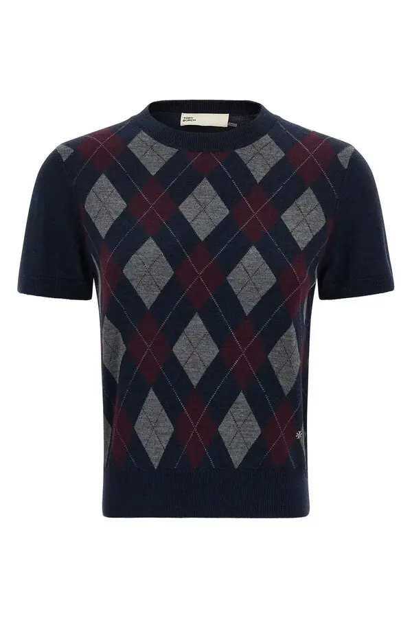 Tory Burch Argyle Sweater