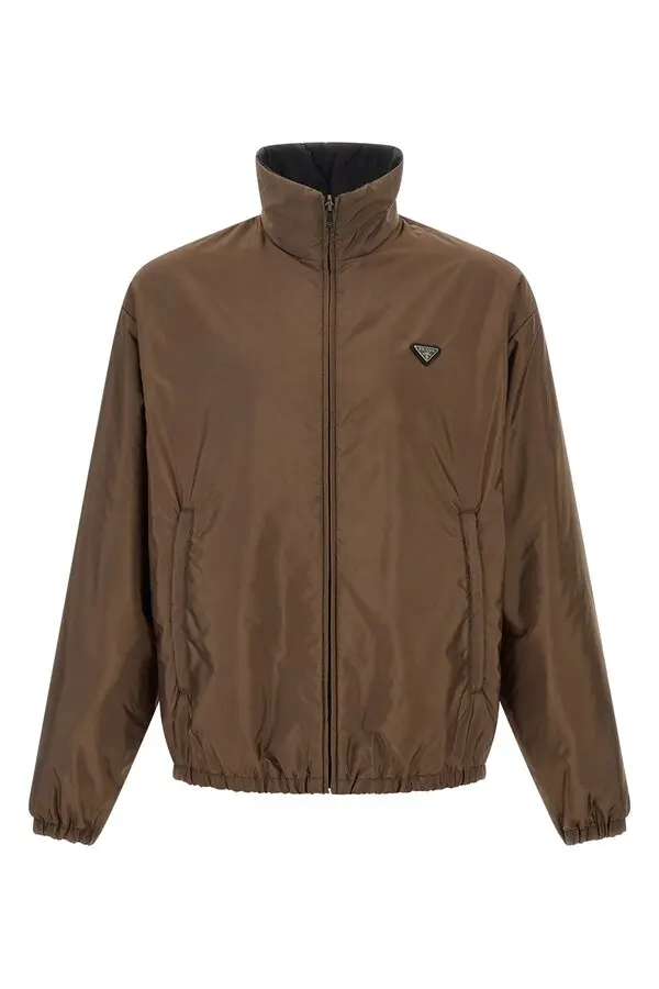 Prada Reversible 're-nylon' Blouson - Brown