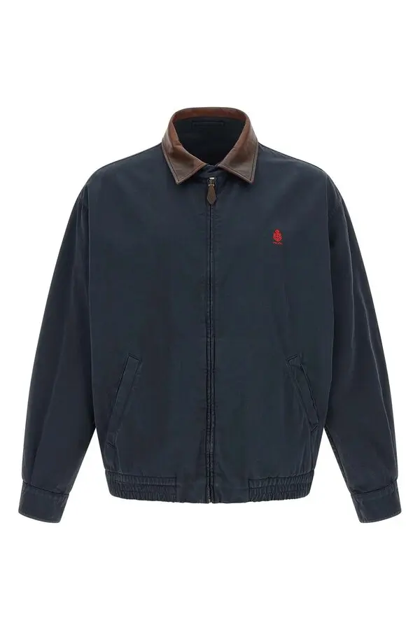 Prada Leather Collar Jacket