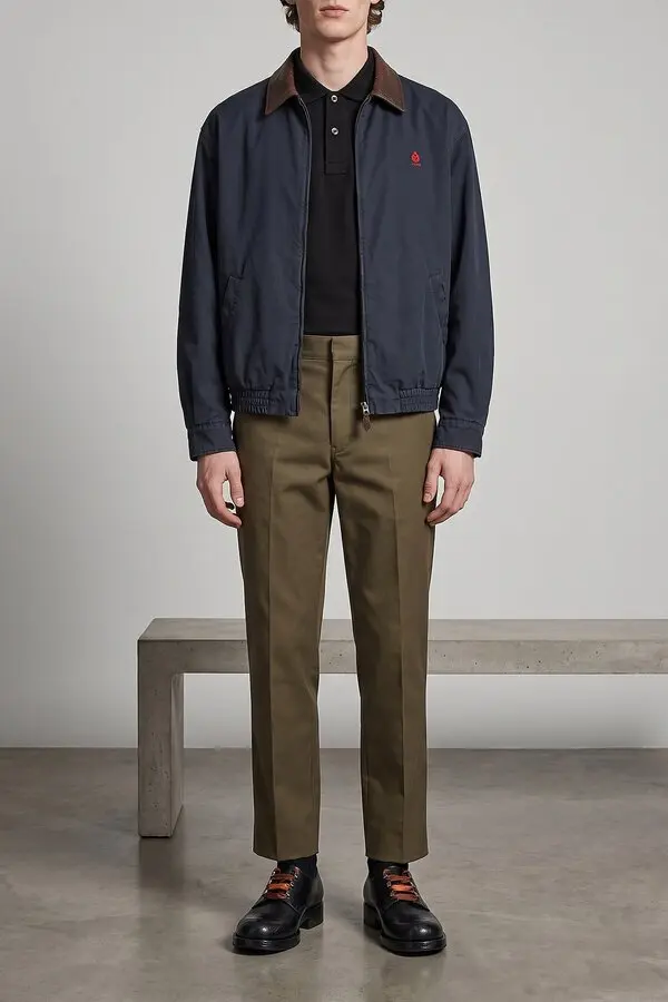 Prada Leather Collar Jacket