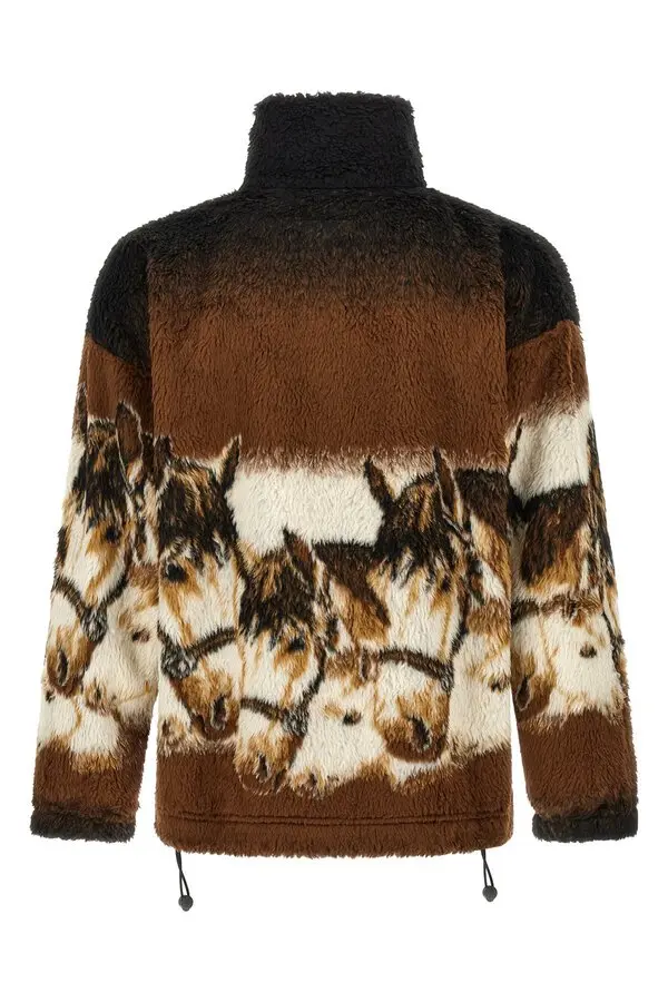 MAISON MARGIELA Graphic Print Fleece Jacket
