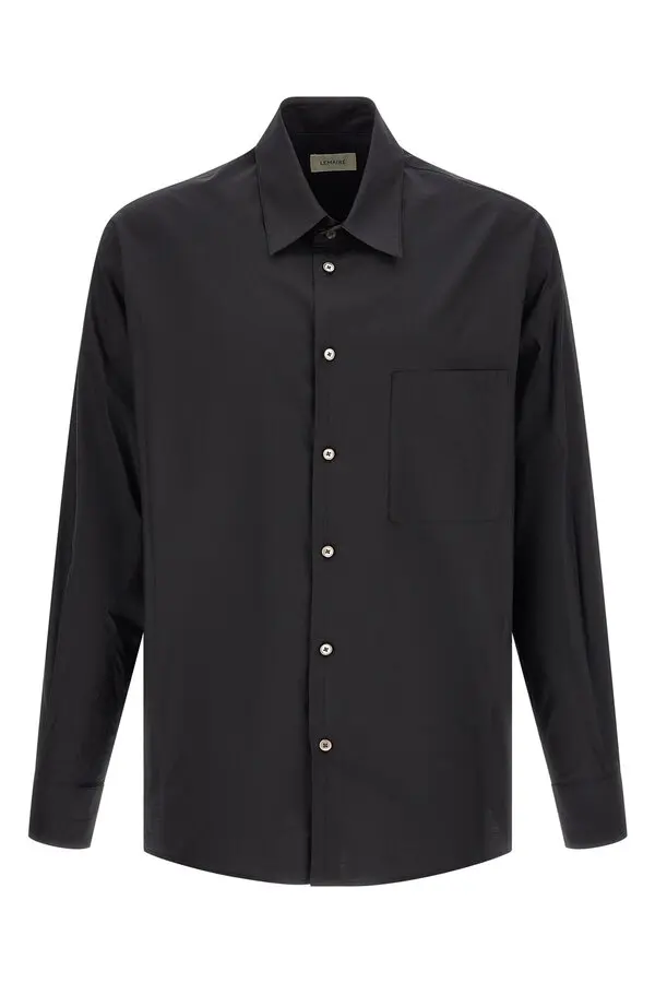LEMAIRE Cotton And Silk Shirt With Patch Pocket