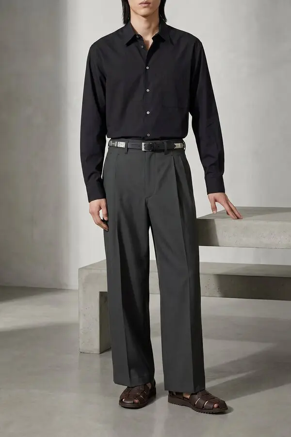 LEMAIRE Cotton And Silk Shirt With Patch Pocket