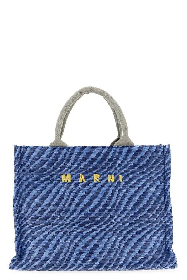 Marni Tote Bag 'small Basket Tote Bag - Blue