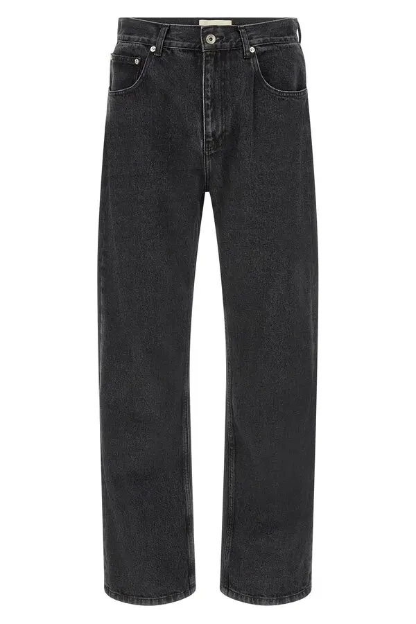 SECOND / LAYER Jeans With Leather Logo Patch