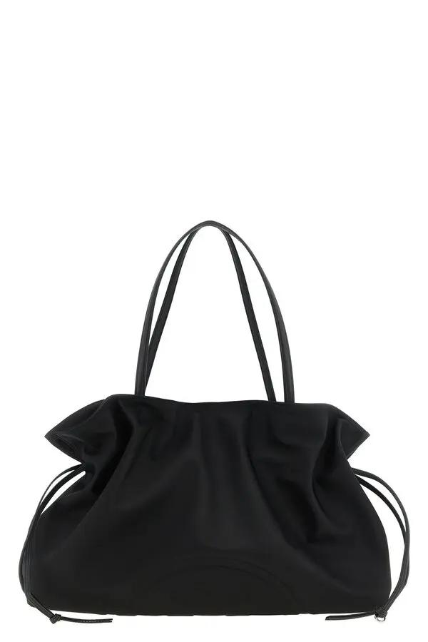 Tory Burch Ella Drawstring Shoulder Bag - Black