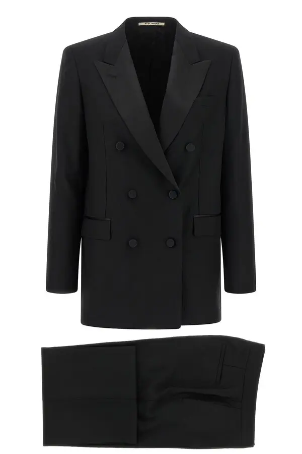 Tagliatore The 'jasmine' Tuxedo Suit - Black