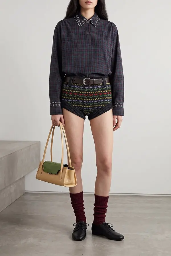 Marni Wool Jacquard Culottes