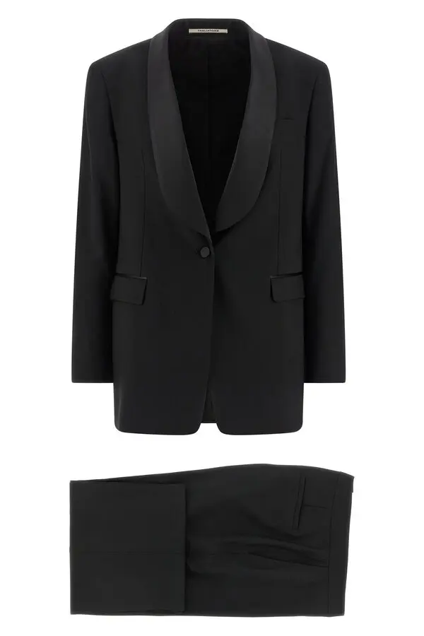 Tagliatore Tuxedo Suit With Shawl Lapel - Black
