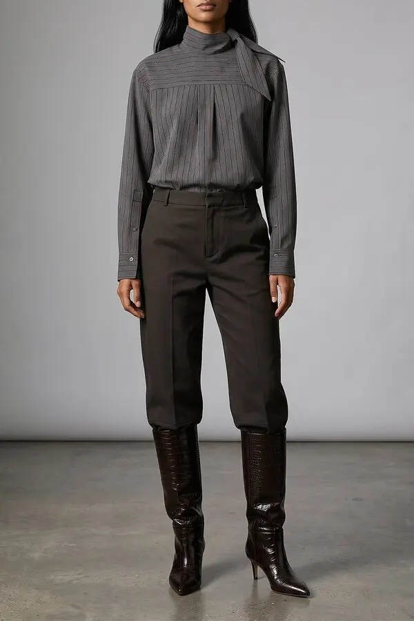 TELA Zafrina Blouse - Gray