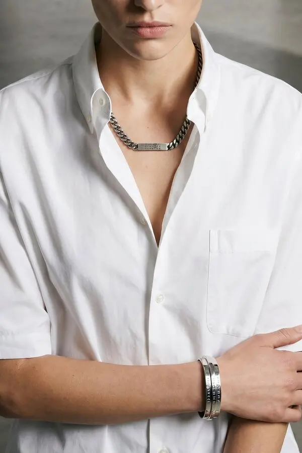 MAISON MARGIELA Necklace With Engraved Plaque