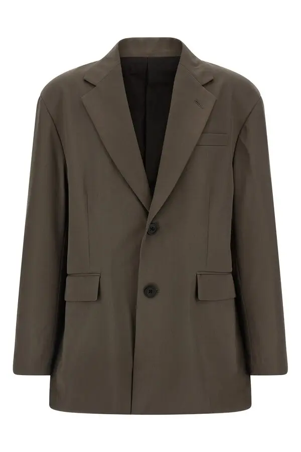 SSSTEIN The Oversized Single-breasted Blazer - Brown