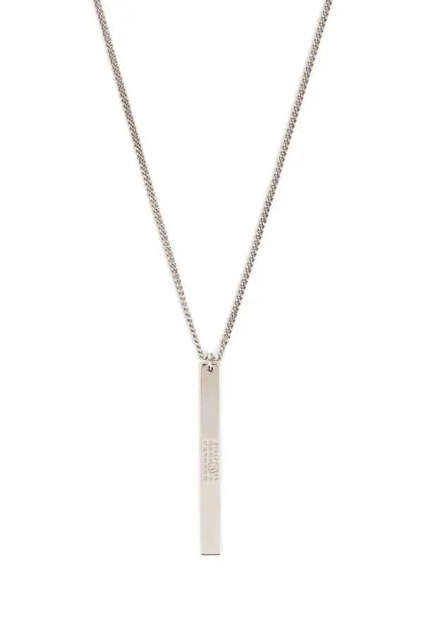 MAISON MARGIELA Numeric Bar' Necklace - Silver