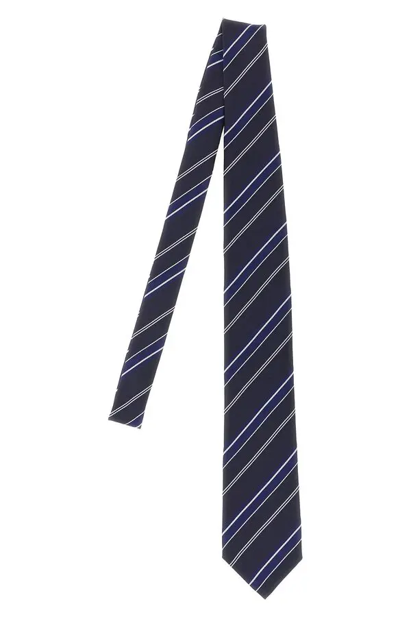 TOM FORD Tie Diagonal Stripe Pattern - Blue