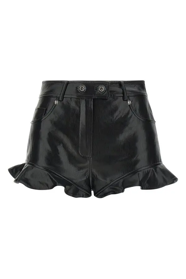 SELF-PORTRAIT Shorts With Ruffled Hem