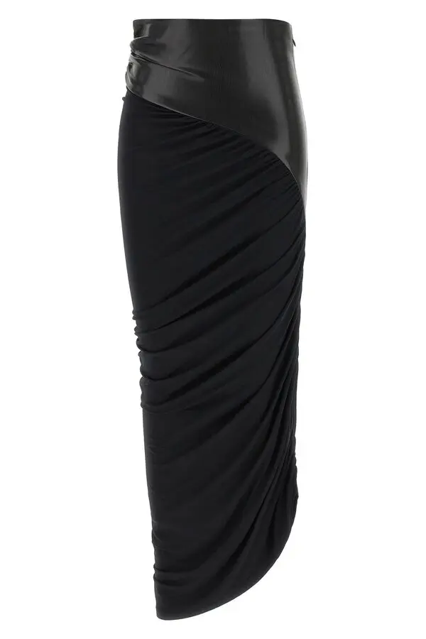 Andamane Midi Skirt With Draped Detailing