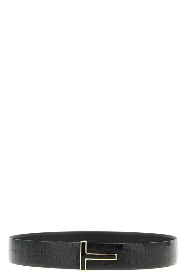 TOM FORD Belt Crocodile-effect Leather